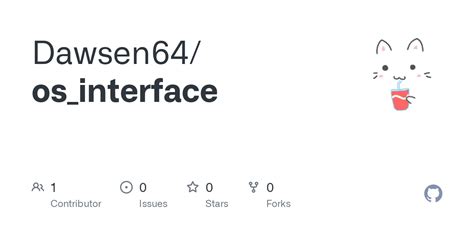 GitHub Dawsen Os Interface
