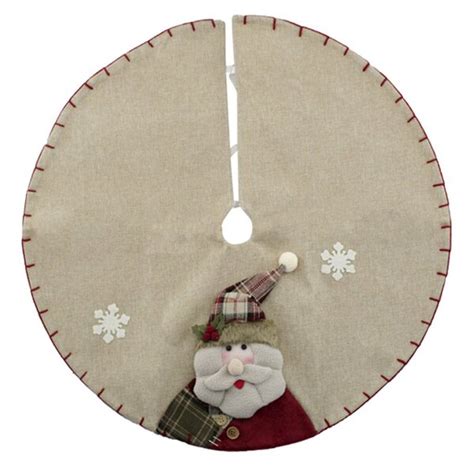 Saia Para Árvore De Natal Temática Papai Noel 60cm Leroy Merlin