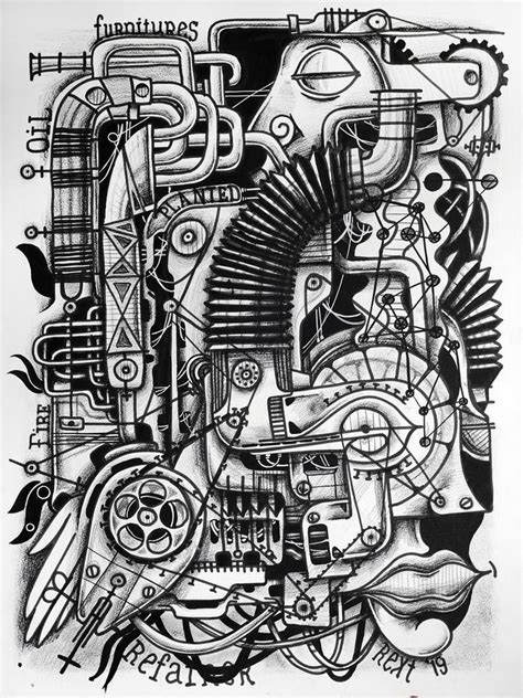 Machinery Drawing Drawings Original Drawing Trippy Pictures