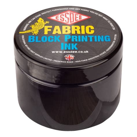 Essdee Black Fabric Printing Ink Ml Hobbycraft