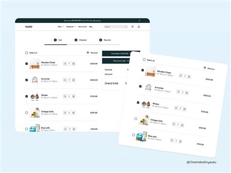 Daily Ui Day 8 E Commerce Checkout Process By Chiamaka Onyeuko On Dribbble