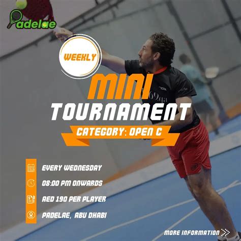 Open C Padelae Weekly Mini Tournament Wecourts Padel Tennis