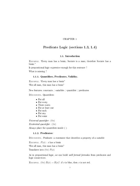 Predicate Logic Pdf Interpretation Logic Logic
