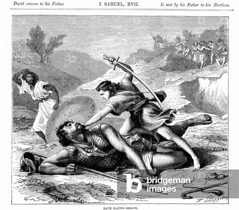 Image Of David Slaying The Philistine Giant Goliath