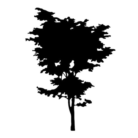 Premium Vector Free Download Grass Tree Plant Silhouette