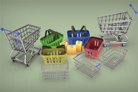 Shopping Low Poly Pack 3d Props Unity Asset Store