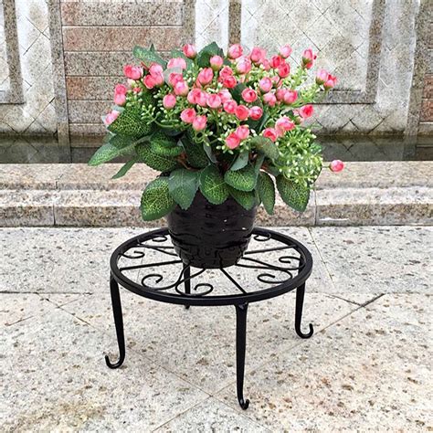 Metal Potted Plant Stands 1 Pack 9 Heavy Duty Rustproof Iron Round