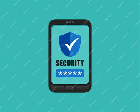 Premium Vector Smartphone Security Cellphone Access User Authentication Login Password