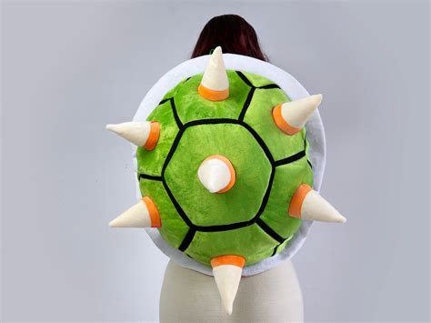 Green Turtle Shell Backpack With White Spike Etsy