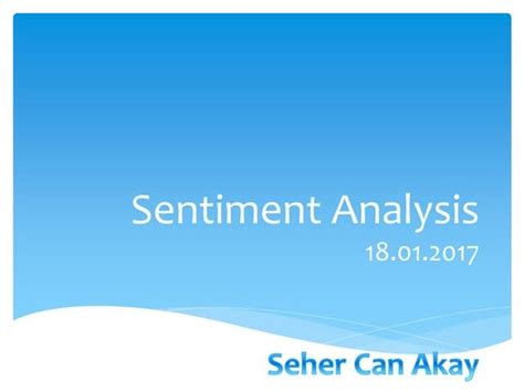 Sentiment Analysis Presentation Ppt