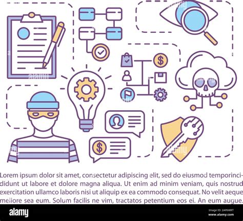 Scam Schemes Article Page Vector Template Fraud Strategy Brochure Booklet Design Element With