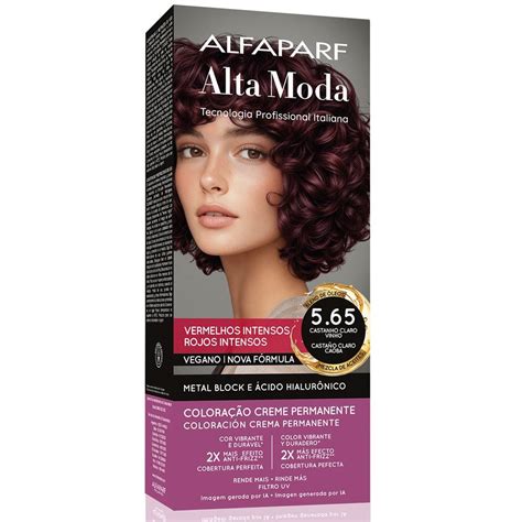 Tintura Alta Moda 565 Vinho Escuro Marsala 150g Armazém Dos Cosméticos
