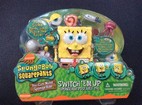 Spongebob Squarepants Switch Em Up Poseable Pal New From 2002