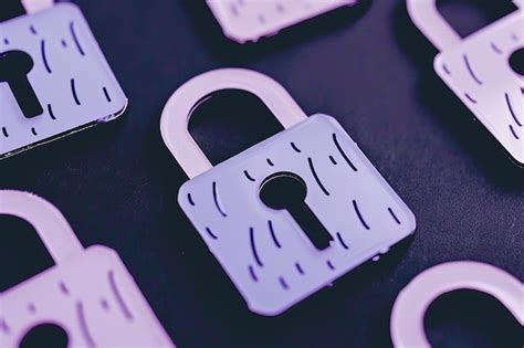 Network Security Management With Padlocks And Keys Illustrating Access Control And Data