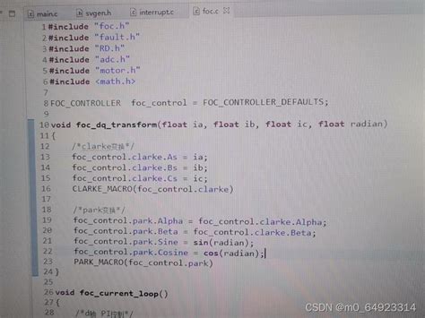 Pmsm Foc矢量控制 永磁同步电机 Dsp28335源代码程序m064923314的博客 Csdn博客