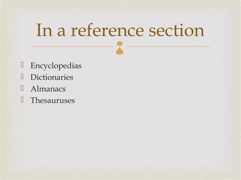 The Reference Section Ppt