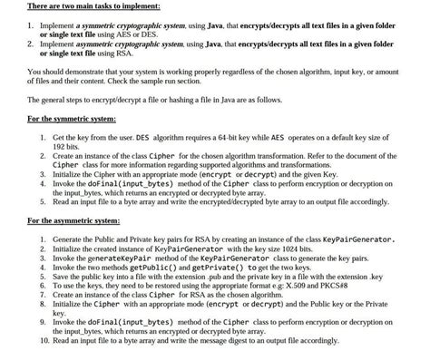There Are Two Main Tasks To Implement 1 Implement A