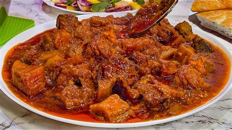 Qorme Badenjan Gosht بادنجان با گوشت فکر نمیکردم انقدر خوشمزه شود Youtube