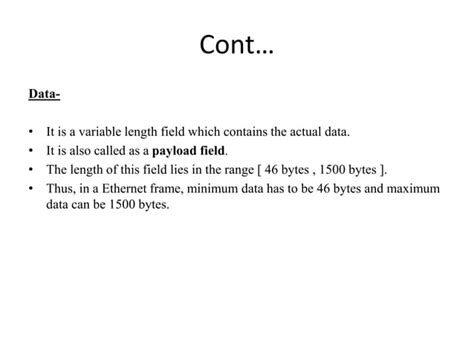 Ethernet Data Link Layer Local Area Network PPTX