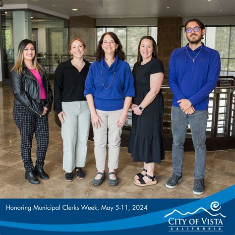 Celebrating Municipal City Clerks Week Thank You To The City Of Vista