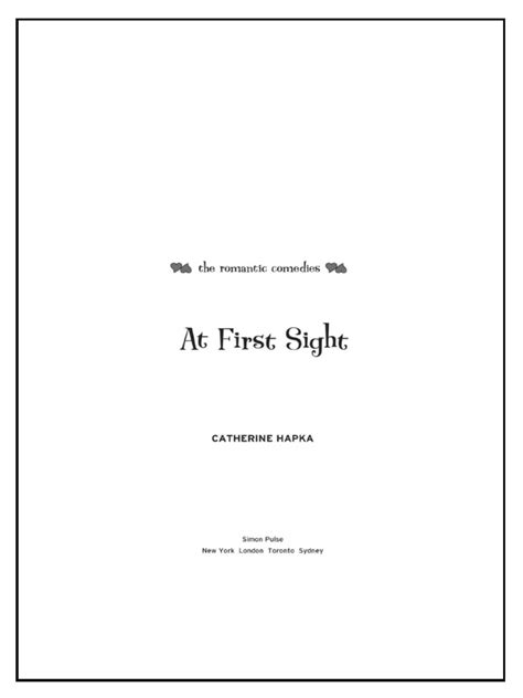 At First Sight Hapka Catherine Instant Download Pdf
