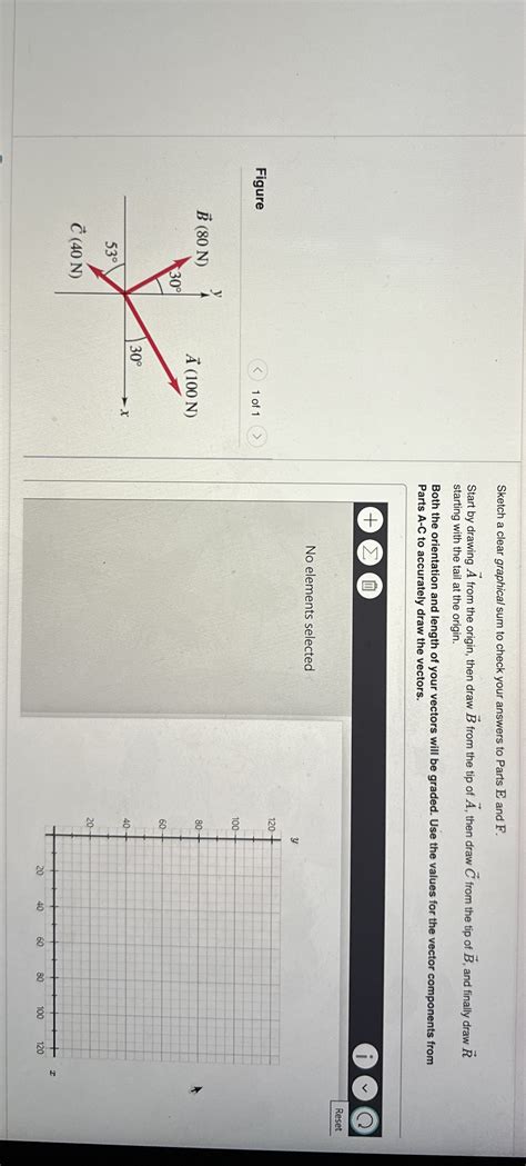 Solved Sketch A Clear Graphical Sum To Check Your Answers To