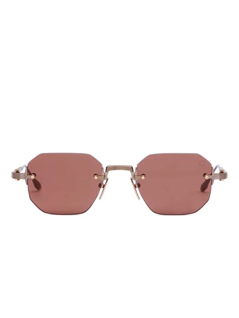Akoni Juno One Sunglasses Brown Farfetch