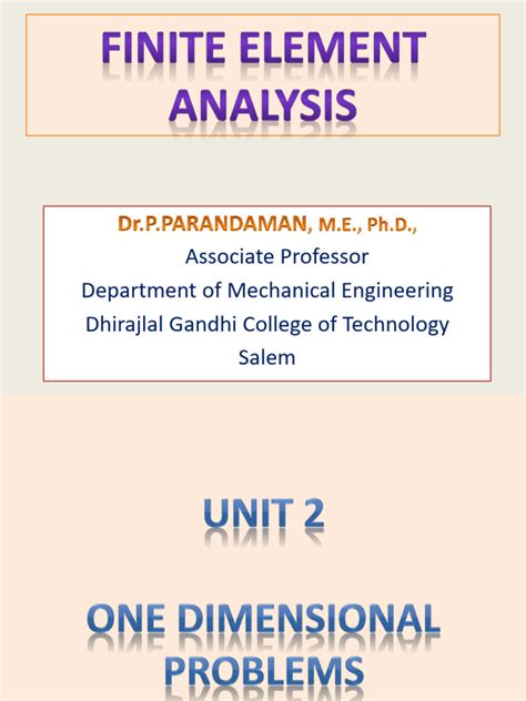 Fea Unit 2 Pdf