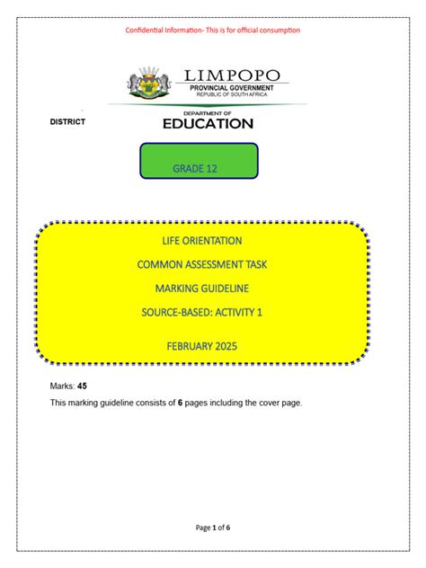 Life Orientation Grade 12 Task 1 Activity 1 Mg Pdf Stress Biology