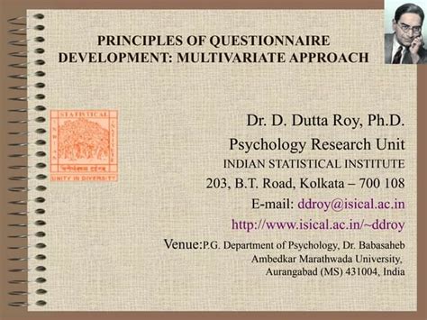 Multivariate Models In Questionnaire Development Ppt