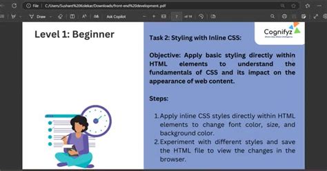 Surekha Kolekar On Linkedin Task Internship Cognifyz Cognifyztech Frontend