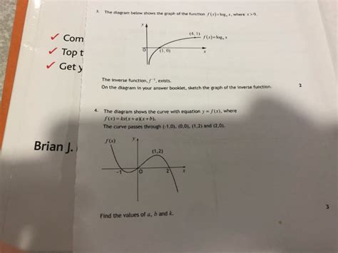solved am below shows the graph of the function x log x
