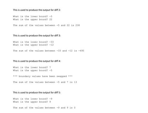 Solved Sum Values Between Boundaries Overview For This