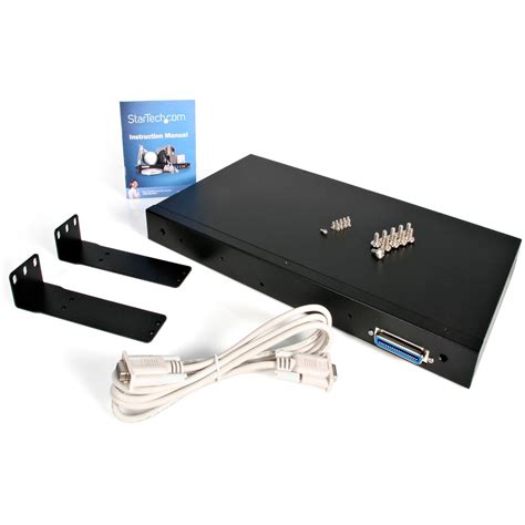 Startech Com 1u 17 Rackmount Lcd Console With 16 Port Ip Kvmcontrol 16 Servers Or Kvm Switches