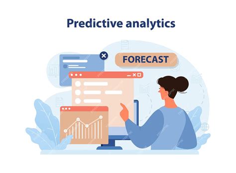 Premium Vector Predictive Analytics Process Of Using Data To Forecast Future Outcome Business
