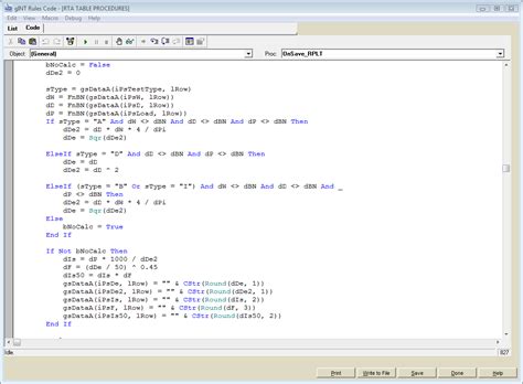 GINT Rules Applications Datgel