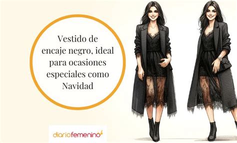 Complementar Vestido De Encaje Negro