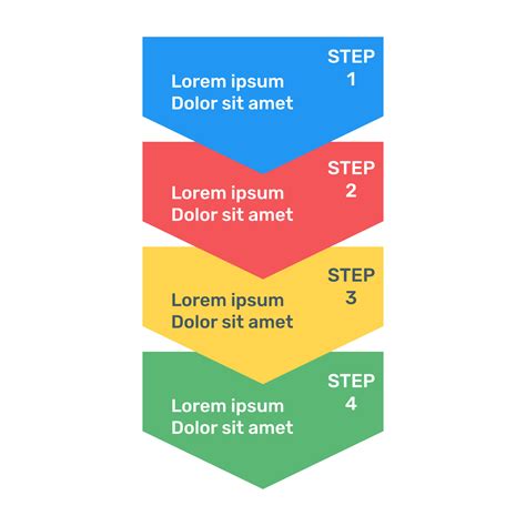 Flat Vector Download Of Arrow Labels Infographic 6217856 Vector Art At