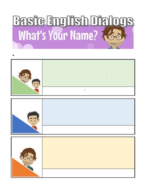 Basic English Dialogs Names2 1 2 Pdf