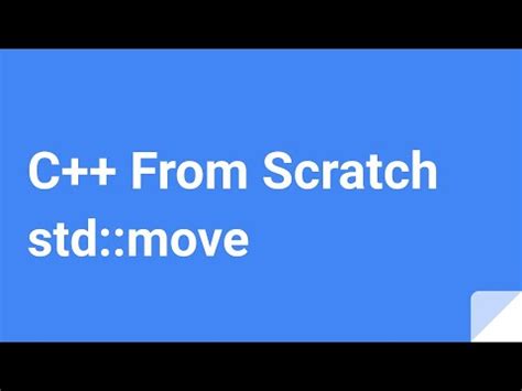 C From Scratch Std Move YouTube