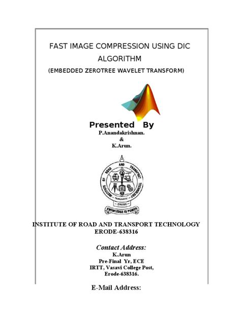 fast image compression using dic algorithm pdf data compression