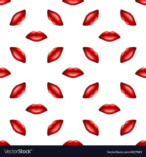 Lip Pattern Royalty Free Vector Image Vectorstock