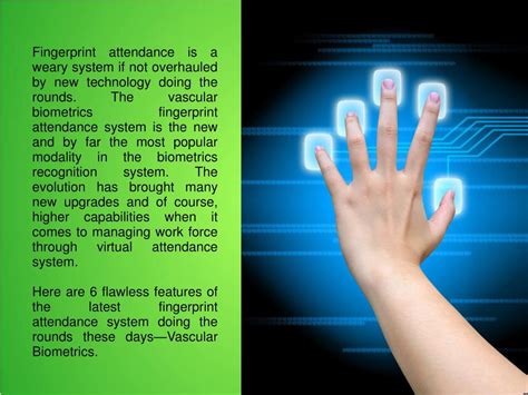 PPT Fingerprint Attendance System PowerPoint Presentation Free Download ID 7428649