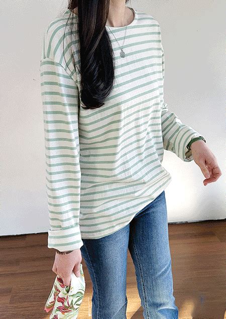 캔디 스트라이프 티셔츠 6 Color 미샵