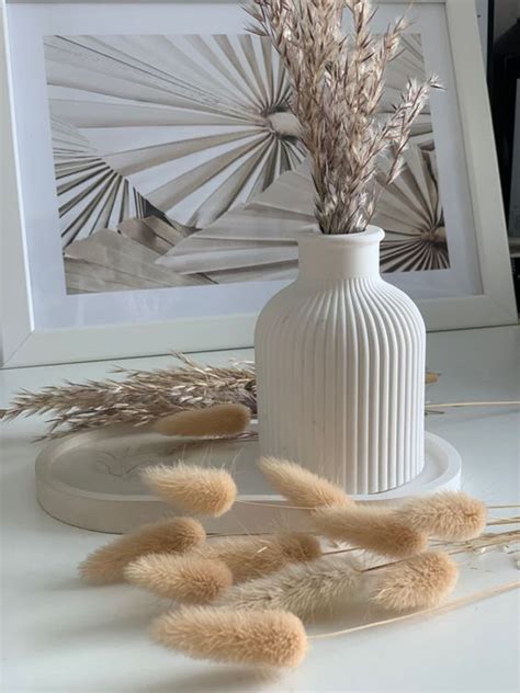 Mini Plaster Vase Modern Home Decor Accent Etsy