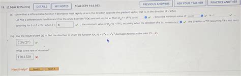 Solved A ﻿show That A Differentiable Function F ﻿decreases