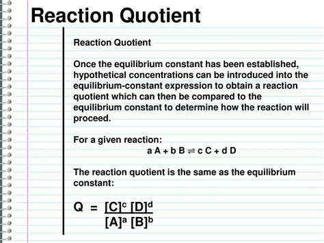 Equilibrium Constant Kc = [C]c[D]d [A]a[B]b - ppt download