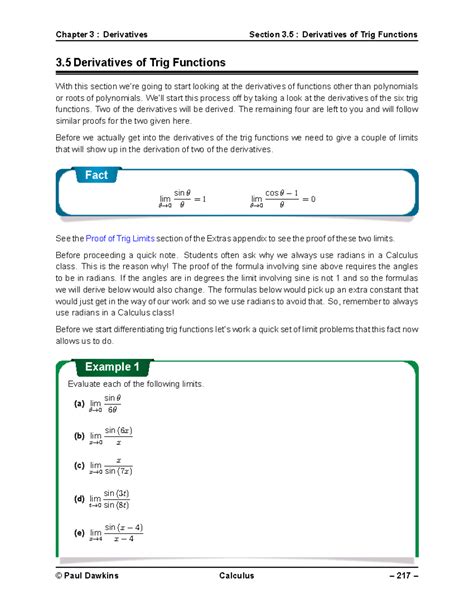 Derivatives Of Trigonometic Exponential Logarithmic And Inverse Trigo Functions Chapter 3