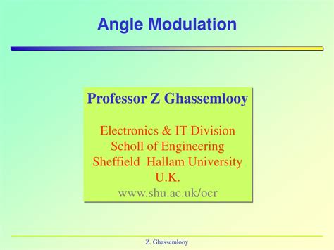 Ppt Angle Modulation Powerpoint Presentation Free Download Id1459625
