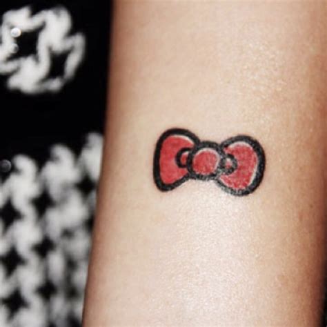 Hello Kitty Bow Tattoo